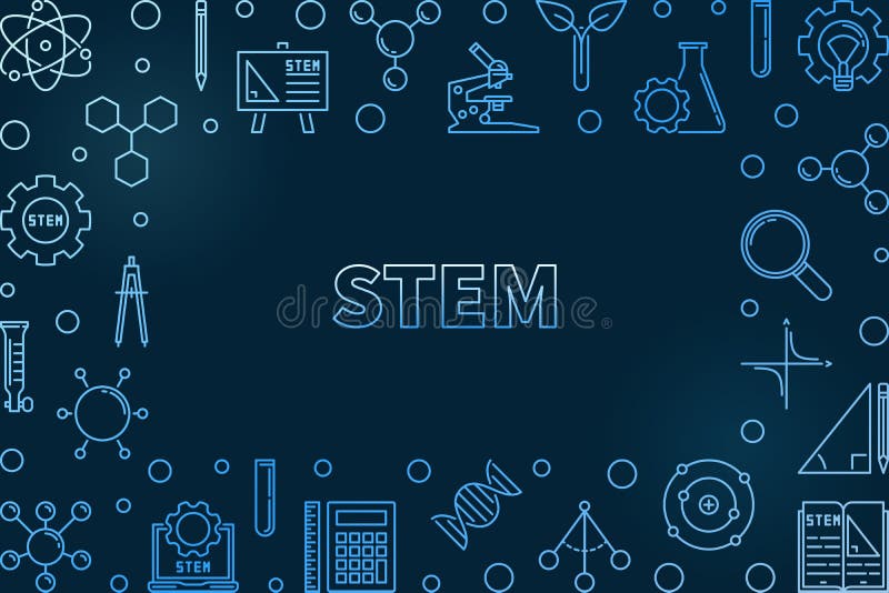 STEM Outline Icons Set. Vector Science Concept Symbols Stock Vector ...