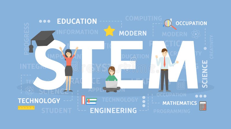 Stem Typography Stock Illustrations – 1,762 Stem Typography Stock ...