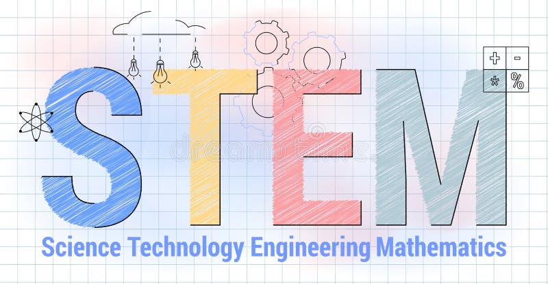 STEM Concept Science Technology Engineering Mathematics Education Stock ...