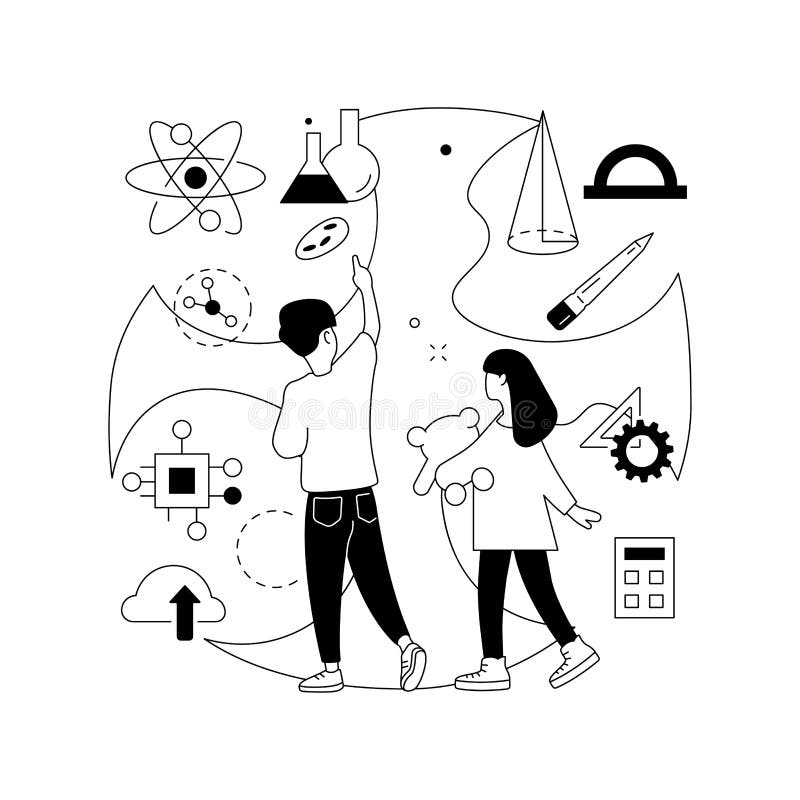 STEM Education Abstract Concept Vector Illustration. Stock Vector ...