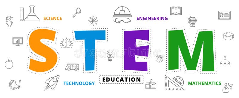 STEM Education Concept , Science Technology Engineering and Maths Stock ...
