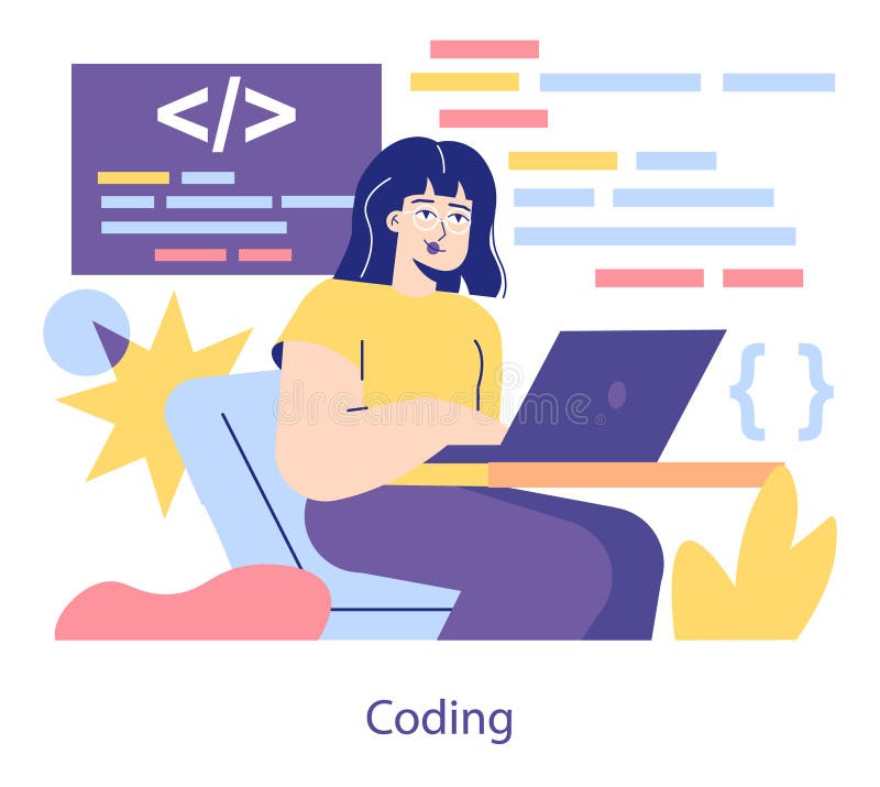 STEM Education. Flat Vector Illustration Stock Vector - Illustration of ...