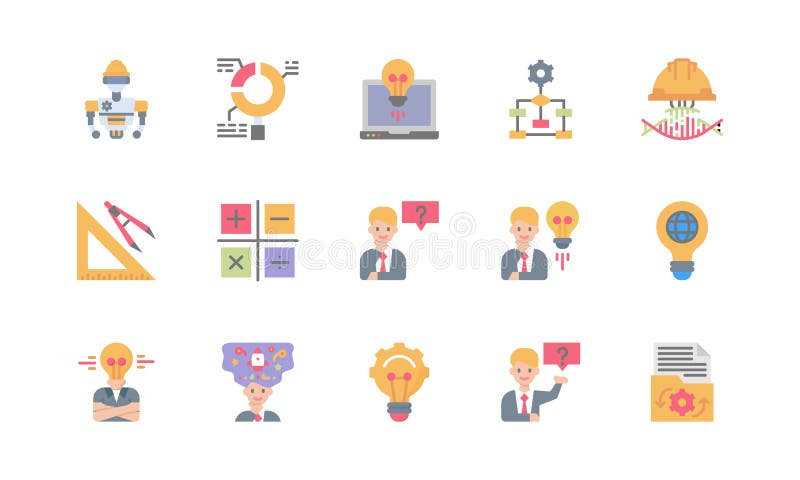 Stem Education Icon Vector Illustration, Education, Science, Technology ...