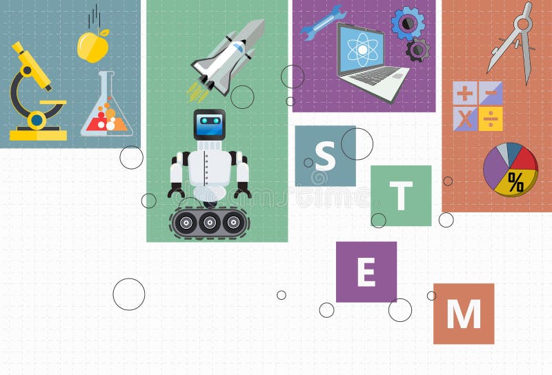 Infographic STEM Education stock vector. Illustration of learning ...