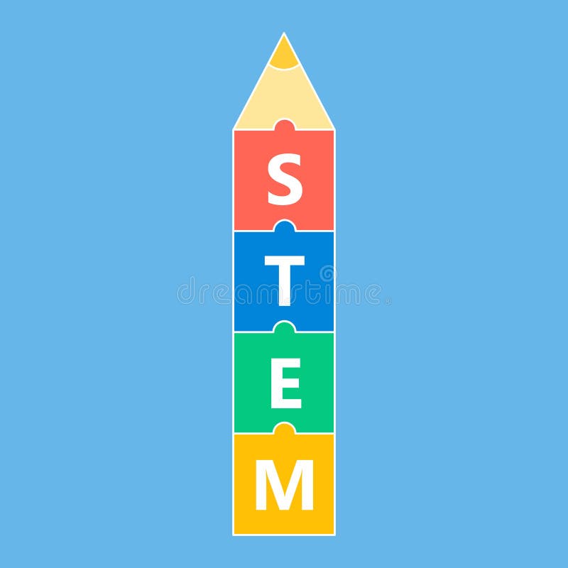 STEM education symbol 1 stock vector. Illustration of college - 213880491