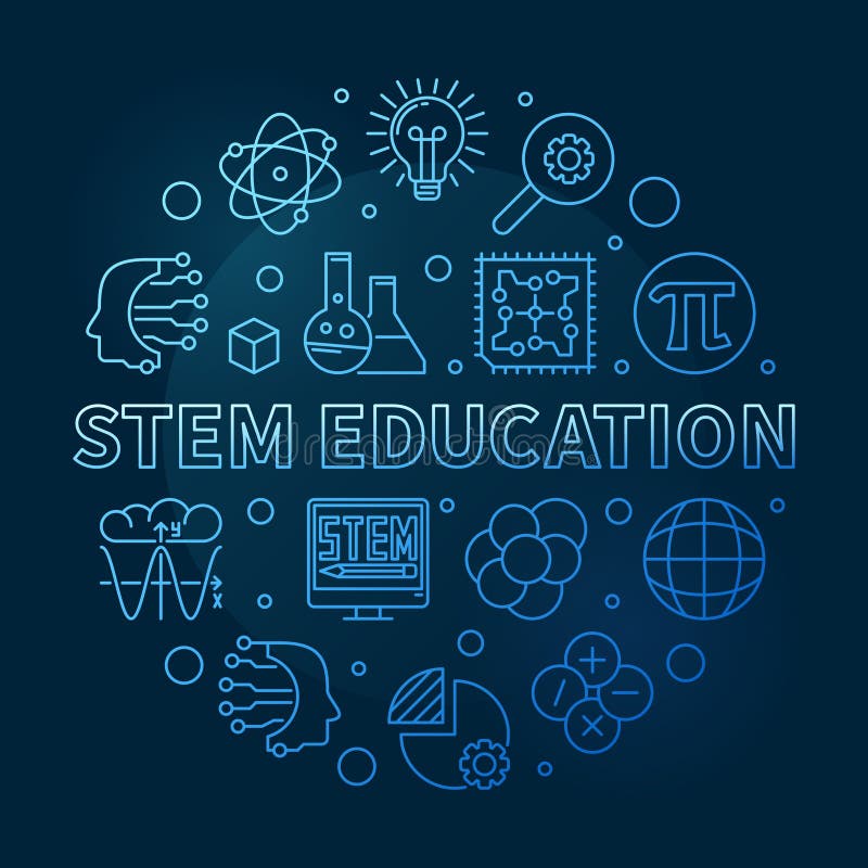 Stem Education Dark Background Banner Stock Illustrations – 137 Stem ...