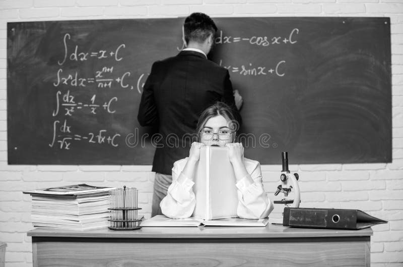 Math at High School - Students with Professor Stock Photo - Image of ...