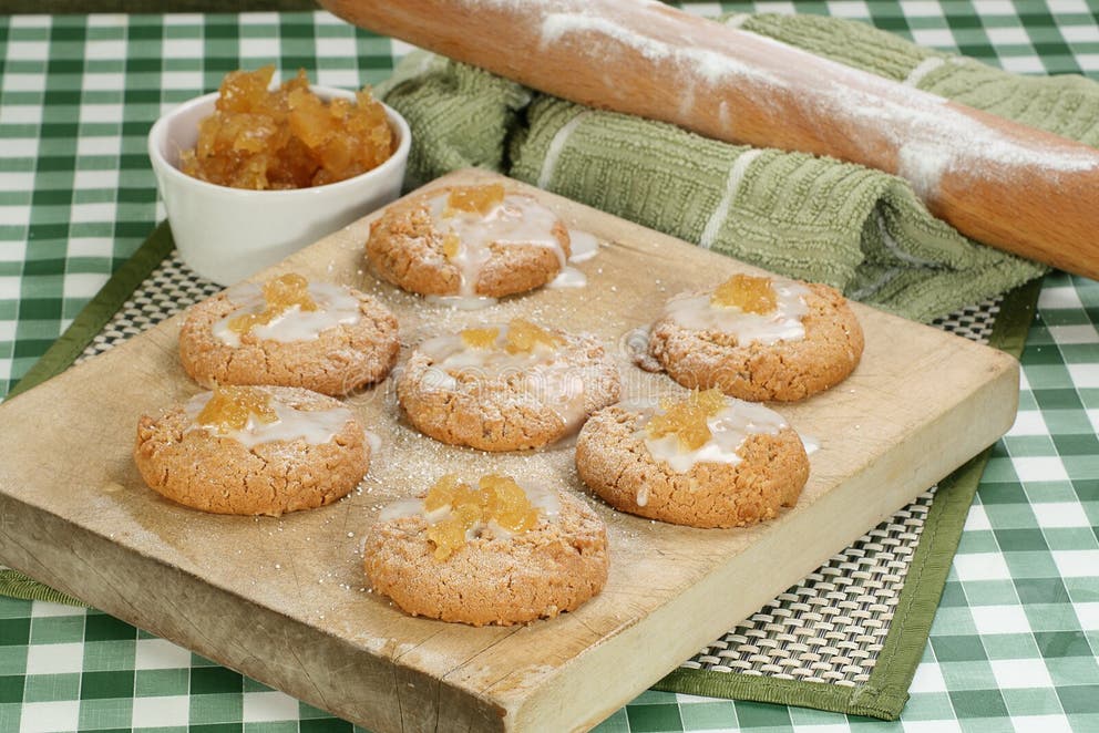 Stem ginger cookies stock image. Image of flavor, shaped - 35278815