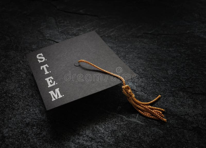 STEM graduation cap stock photo. Image of graduation - 123917770