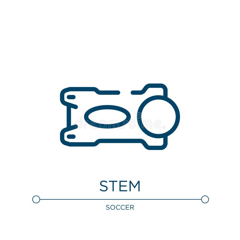 Stem Icon. Linear Vector Illustration from Bicycle Collection. Outline ...