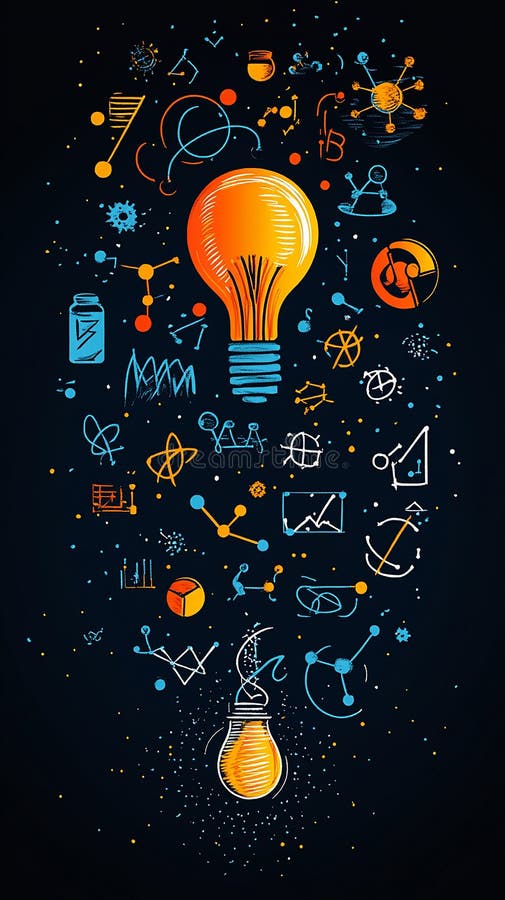 STEM Icons: Science, Technology, Engineering, and Math Symbols Stock ...