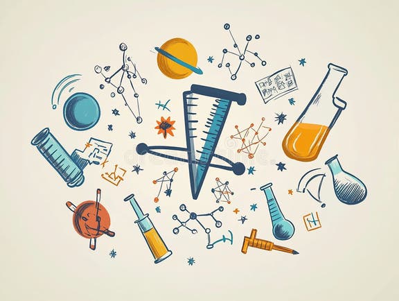 STEM Icons: Science, Technology, Engineering, and Math Symbols Stock ...