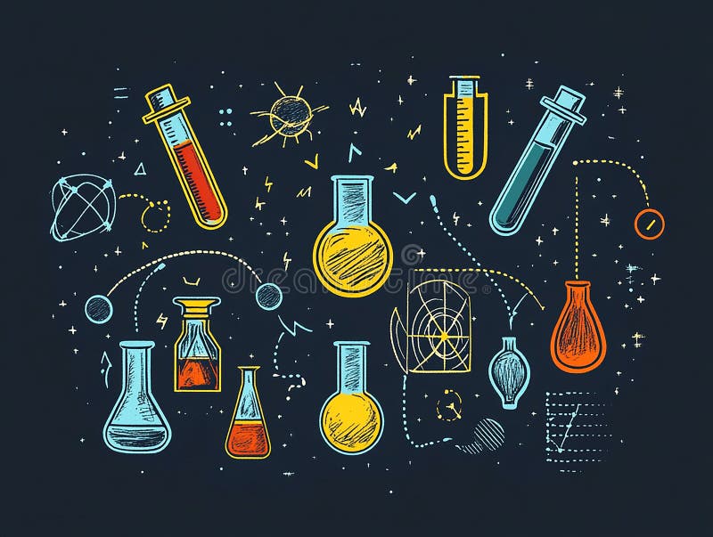 STEM Icons: Science, Technology, Engineering, and Math Symbols Stock ...