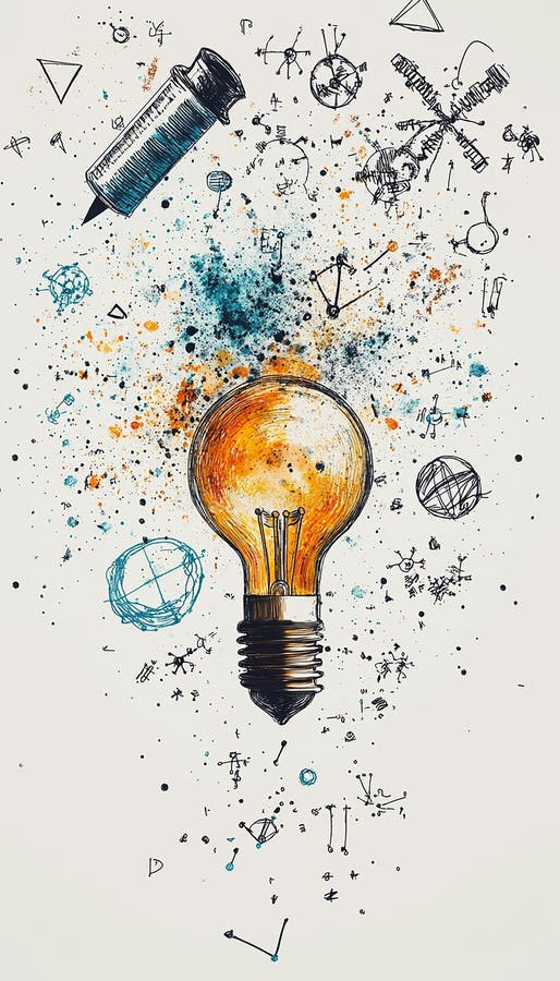 STEM Icons: Science, Technology, Engineering, and Math Symbols Stock ...