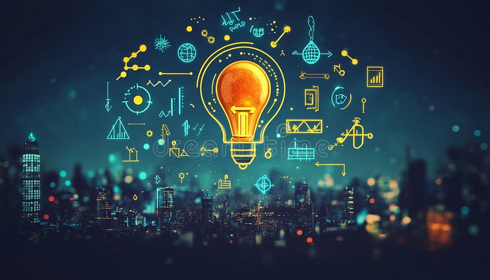 STEM Icons: Science, Technology, Engineering, and Math Symbols Stock ...