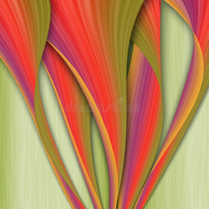 Stem Leaf Background Abstract Stock Illustration - Illustration of ...