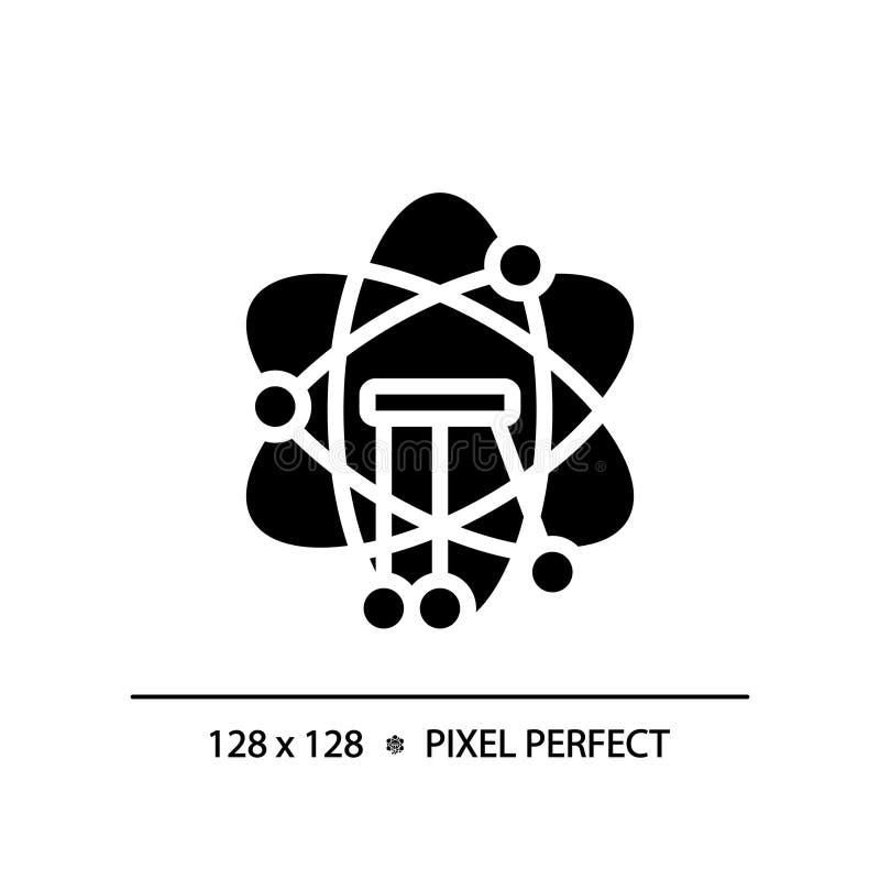 STEM in Physics Pixel Perfect Black Glyph Icon Stock Vector - Illustration of technology, newton ...