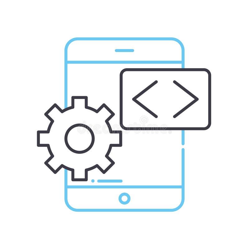Stem Program Line Icon, Outline Symbol, Vector Illustration, Concept ...