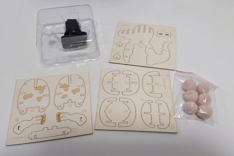 STEM Puzzle Model Kit Set for Kids Stock Image - Image of gear ...