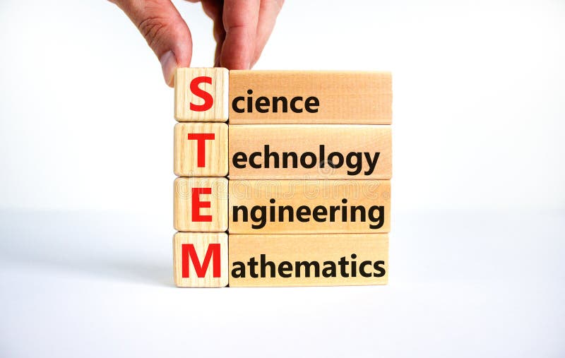 STEM Science Technology Engineering Mathematics Symbol. Words STEM ...