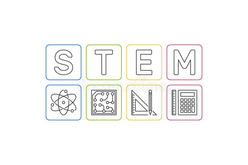 Stem Typography Stock Illustrations – 1,762 Stem Typography Stock ...
