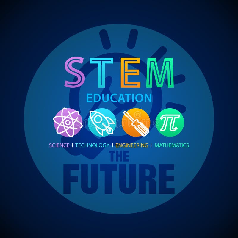 STEM Education Concept Logo. Science Technology Engineering Mathematics. Stock Vector ...