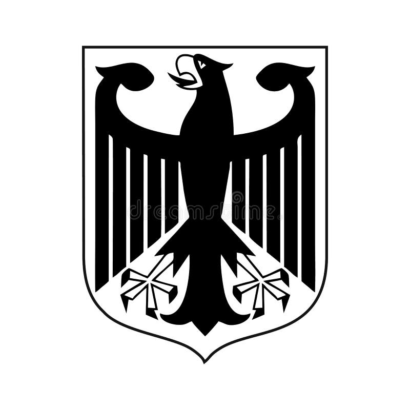 Stemma Dell'icona Della Germania, Stile Semplice Illustrazione ...