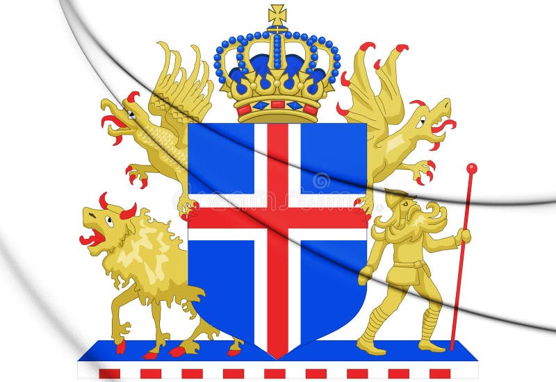 Stemma dell'Islanda illustrazione di stock. Illustrazione di ...