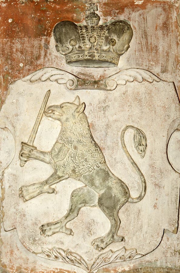 Stemma medievale fotografia stock. Immagine di vecchio - 28857614