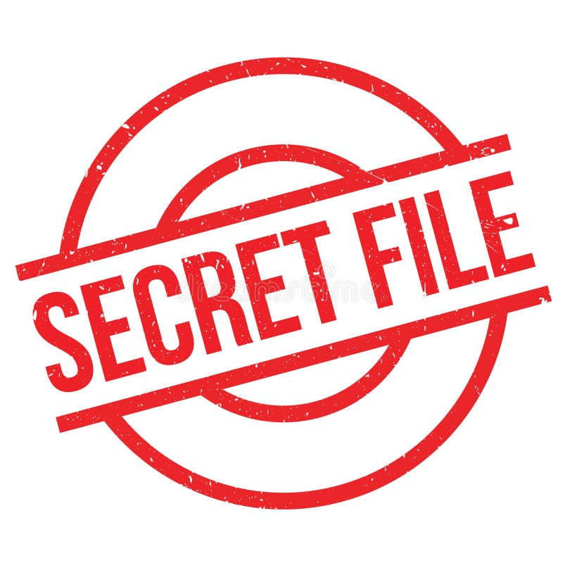 Stempel der geheimen Akte vektor abbildung. Illustration von obskur ...