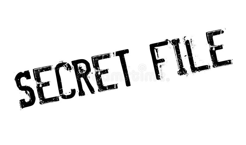 Stempel der geheimen Akte vektor abbildung. Illustration von obskur ...