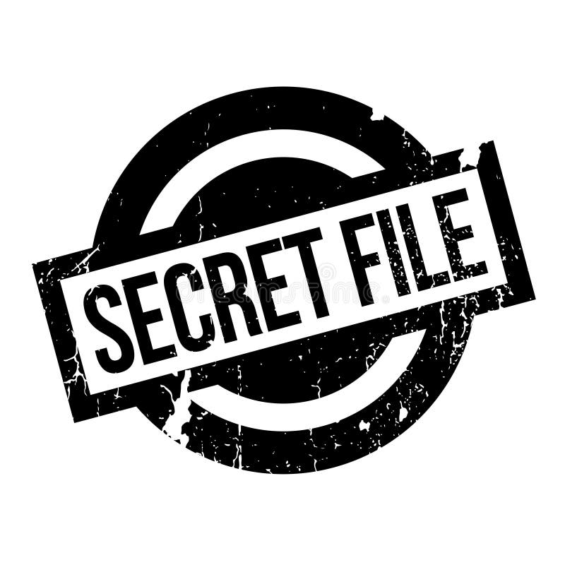 Stempel der geheimen Akte vektor abbildung. Illustration von obskur ...