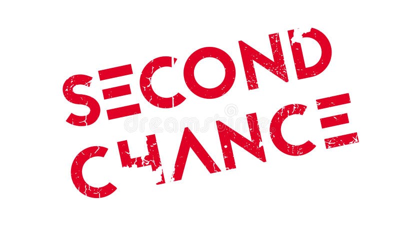 Stempel der zweiten Chance vektor abbildung. Illustration von duplikat ...