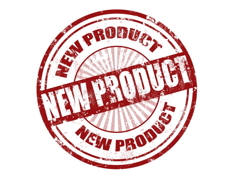 Stempel für neue Produkte vektor abbildung. Illustration von abbildung ...
