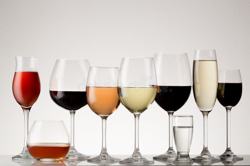 Stemware collection. stock image. Image of fortified - 76783779