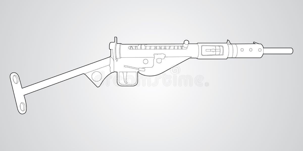 Sten Gun Stock Illustrations – 6 Sten Gun Stock Illustrations, Vectors ...