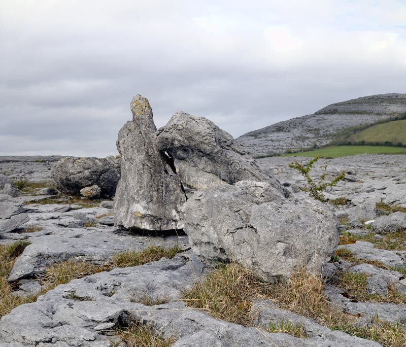 Stenblock burren arkivfoto. Bild av irländare, oulders - 25090124
