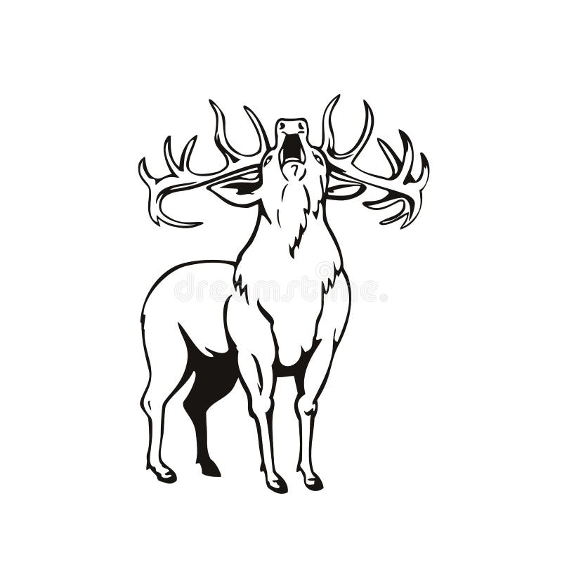 Deer Roaring Stock Illustrations – 255 Deer Roaring Stock Illustrations ...