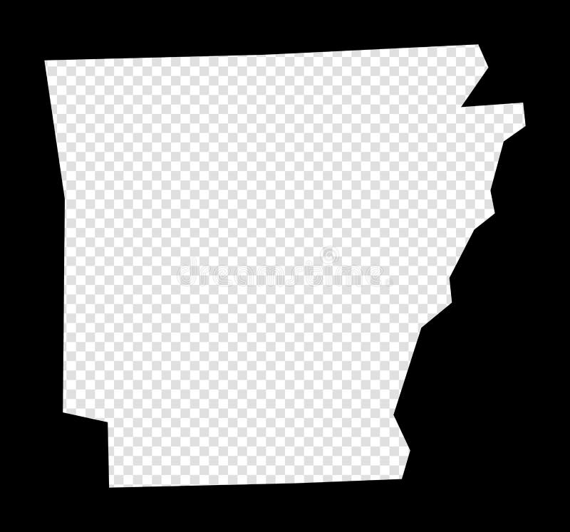 Stencil map of Arkansas. stock vector. Illustration of attractive ...