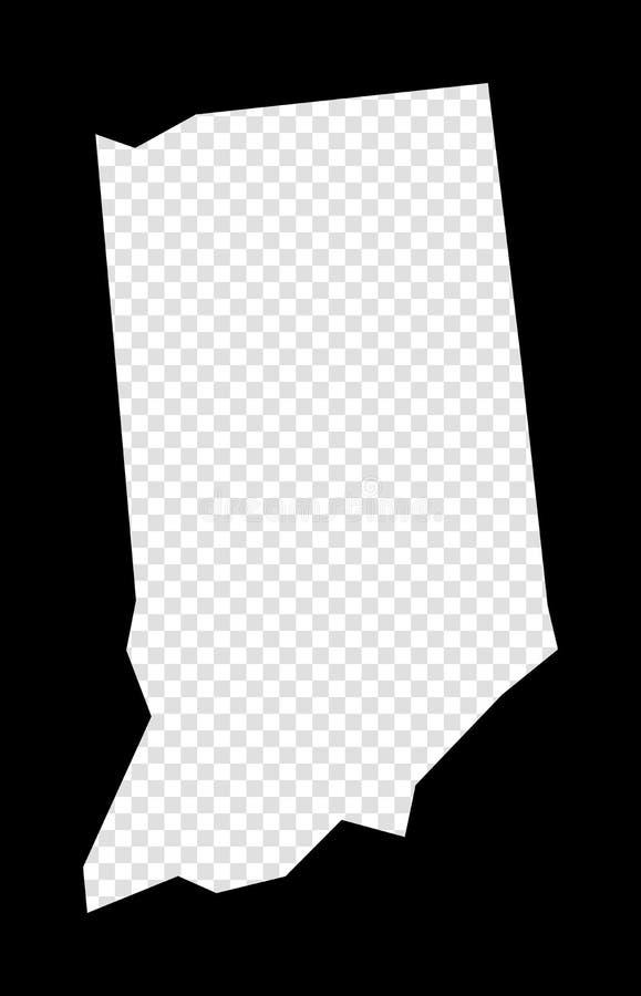 Stencil map of Indiana. stock vector. Illustration of design - 174846772