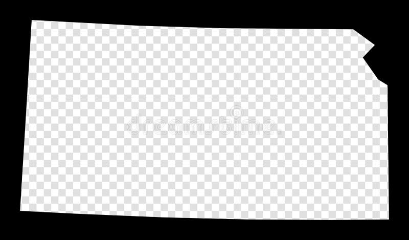 Stencil map of Kansas. stock vector. Illustration of border - 174309121