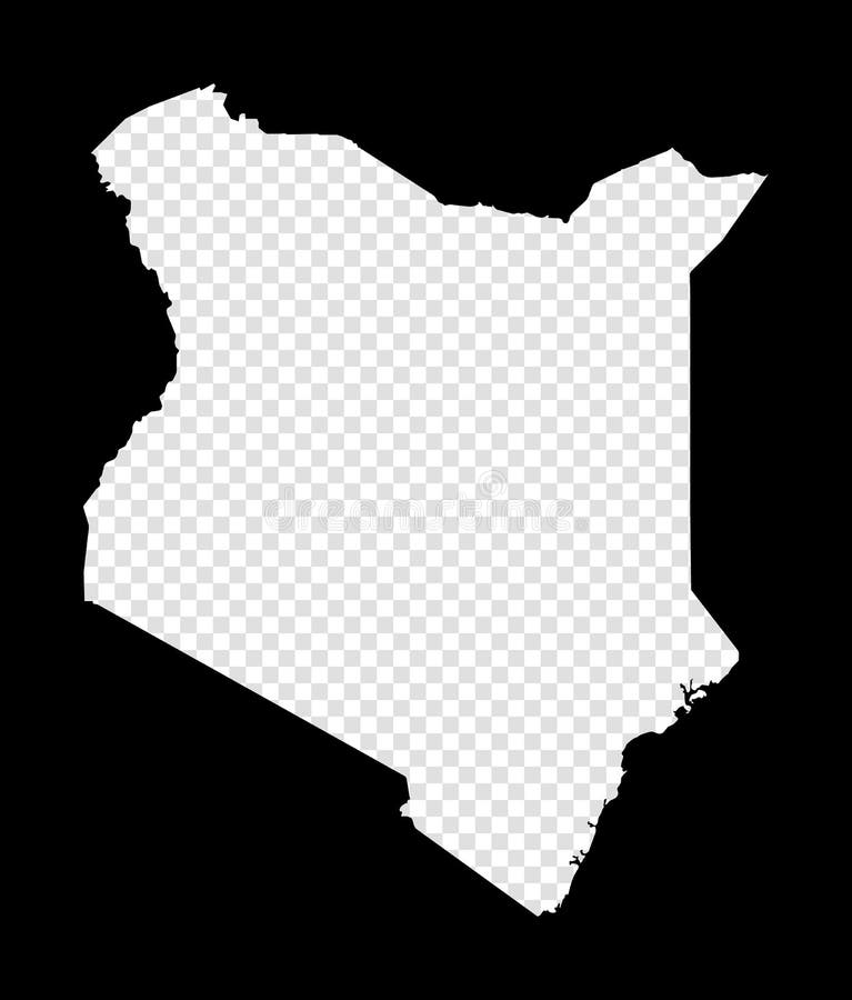 Stencil map of Kenya. stock vector. Illustration of outline - 216613728