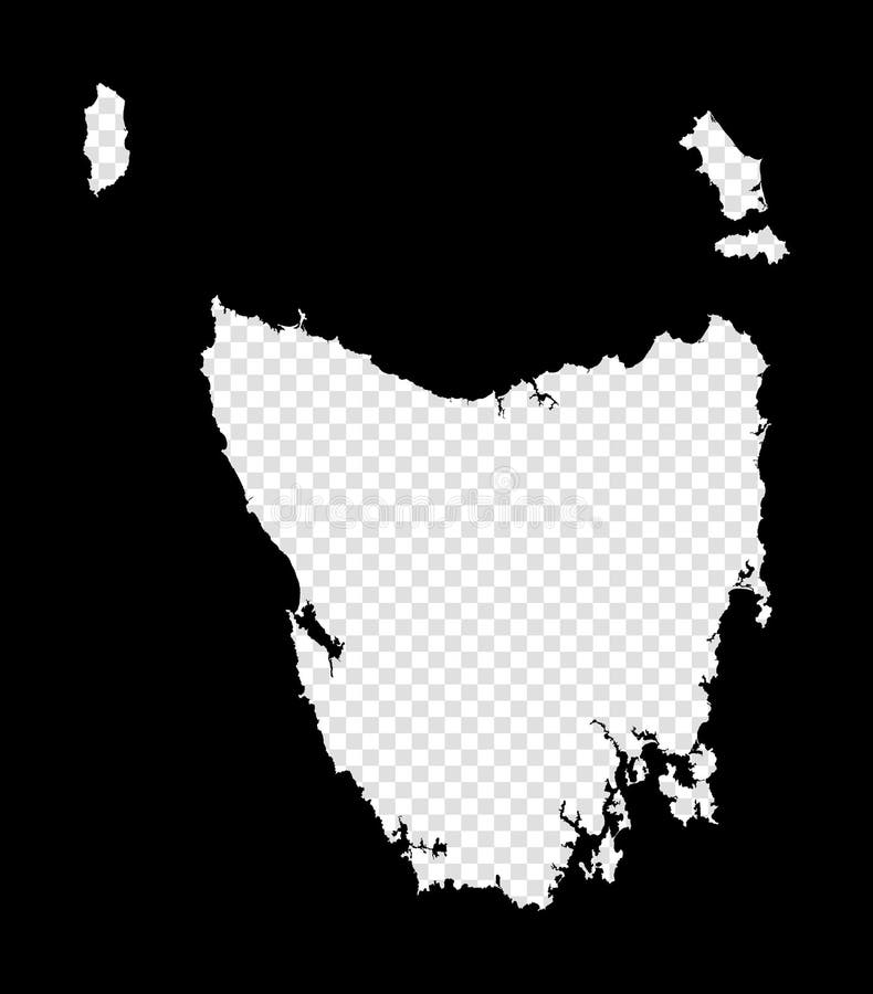 Stencil map of Tasmania stock vector. Illustration of blank - 172067834