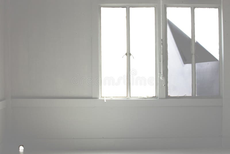 Stencil Paper on the Outside of Windows Stock Photo - Image of ...
