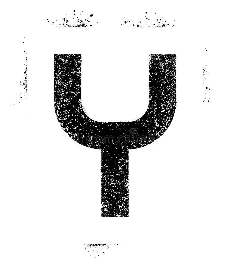 Stencil Sprayed Letter.Black Paint Art Font.Custom Font Illustration ...