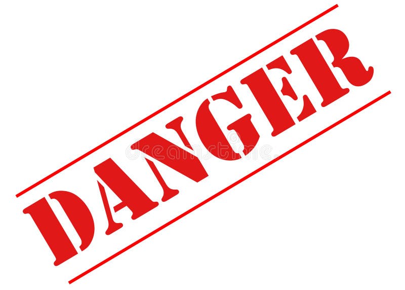 RED DANGER STENCIL stock photo. Illustration of danger - 103746758