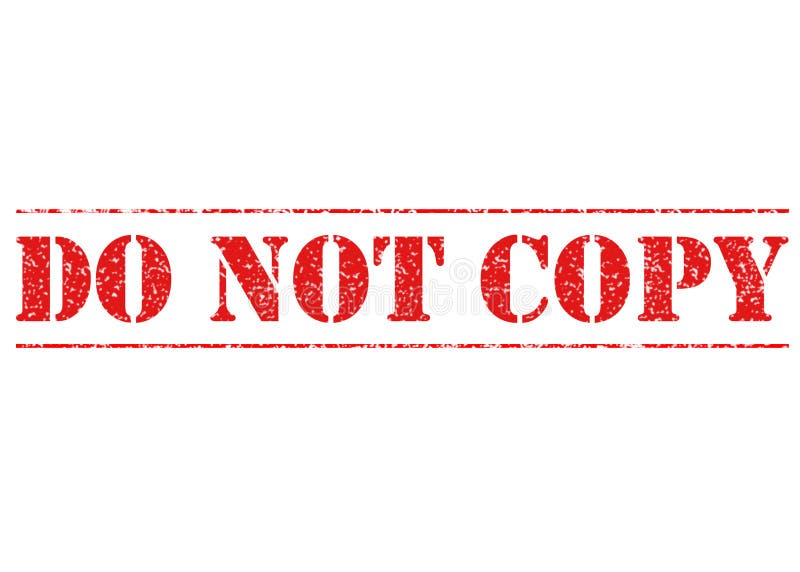 Red do not copy stencil stock image. Illustration of font - 103747613