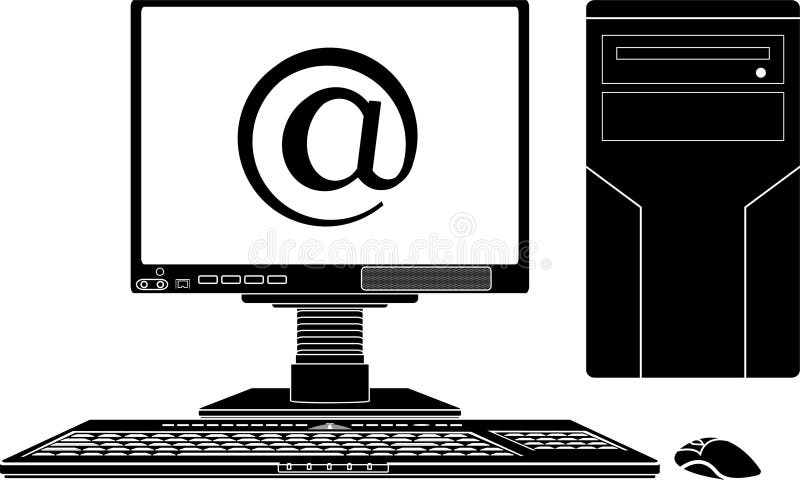 Stencil van computer vector illustratie. Illustration of gedetailleerd ...