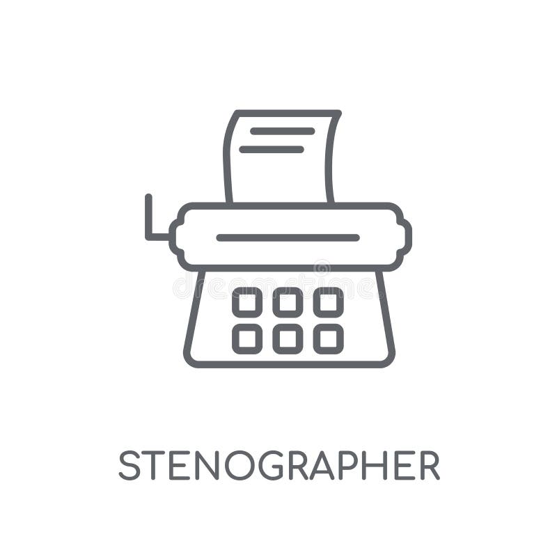 Machine Stenograph Stock Illustrations – 16 Machine Stenograph Stock ...