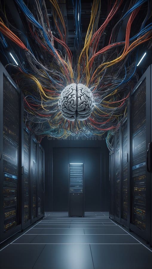 Aeon Nexus: the Timeless Dance of AI Integration. AI Generate Stock ...